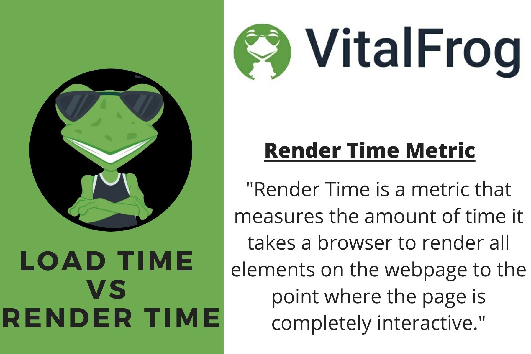 Load Time vs Render time. Find out how these metrics affect your website.